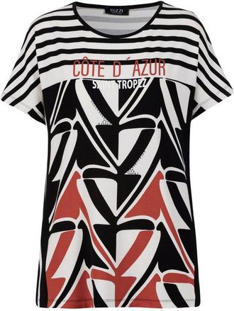 Tuzzi Nero T-Shirt mit Streifenmuster