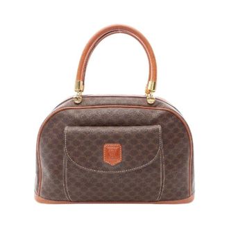 Celine Sac &agrave; main Pre-owned Macadam en toile enduite - Femme - Pre-owned - Brun - Taille: ONE Size