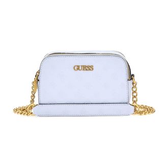 Guess Femme, Sacs, Bleu, Taille: ONE Size Sac bandoulière Geva Ice Blue Logo
