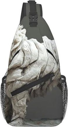 Generic Sac &agrave; bandouli&egrave;re en fil de peluche pour chien, sac &agrave; dos de voyage, sac &agrave; dos &agrave; bandouli&egrave;re pour homme, sac &agrave; dos de randonn&eacute;e