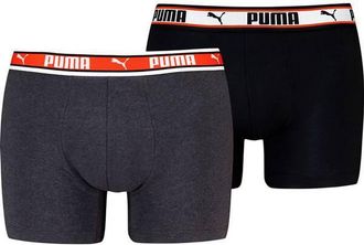 Puma Herren Unterhose DUAL LOGO BOXER 2P