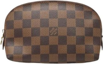 Louis Vuitton Pre-owned Cosmetic Pouch PM - Femme - Pre-owned - Brun - Taille: ONE Size