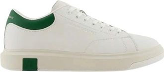 A|X Armani Exchange Homme, Chaussures, Blanc, Taille: 40 EU Leather Baskets