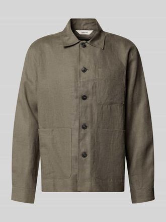 Selected Regular Fit Overshirt aus reinem Leinen Modell BAIRD