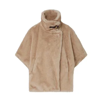 Liu Jo Cape en fausse fourrure - Femme - Vestes - Beige - Taille: 38 FR
