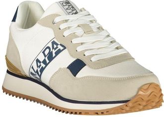 Napapijri Colour-Block with Logo Strap Sneaker - White