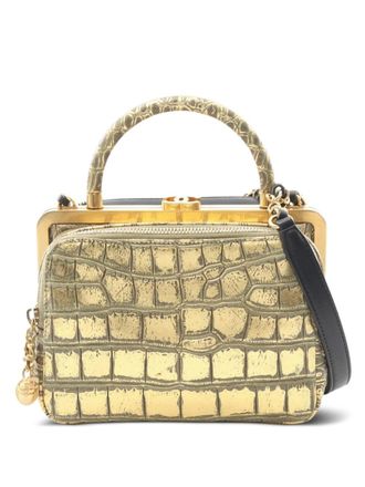Chanel sac porté épaule à effet peau de crocodile (2019)