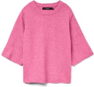 Vero Moda Vmboom Pull Oversize 2/4 O-NK GA Noos, Rose Cosmos, XL