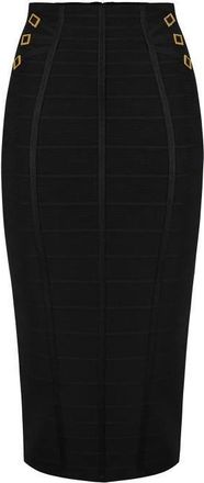 Elisabetta Franchi Femme, Jupes, Noir, Taille: 40 FR Jupe en Tricot 3D