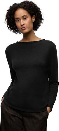 Street One Pullover mit gerolltem Saum Black 40