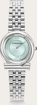 Ferragamo Damen Gancini Twisted Uhr Gr&uuml;n