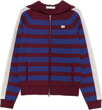 Wales Bonner hoodie Music - Rouge