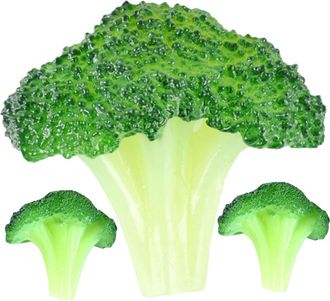 SOLUSTRE K&uuml;nstlicher Brokkoli Dekoration Modell 3 St&uuml;ck Kunststoff Realistisches Gem&uuml;se Schaufenster Requisite Lernspielzeug F&uuml;r Kinder Zuhause Und Gesch&auml;ft