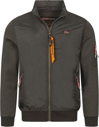 Geographical Norway Steppjacke Herren Herbst Winter Blouson Strickfleece MIX Übergangsjacke Jacke