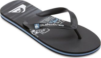 Quiksilver Herren Molokai Stripe Sandale, Black/Black/Blue, 39 EU