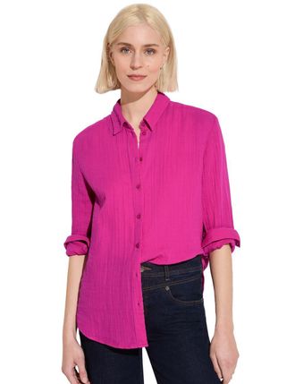 Street One Damen A344487 Musselin Bluse, Magnolia pink, 52