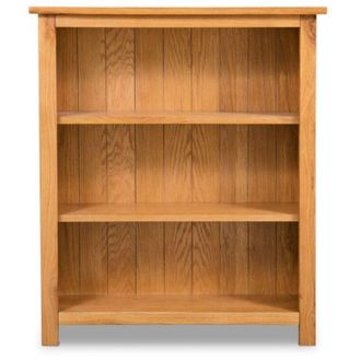 Les Tendances Les Tendances - Etag&egrave;re 3 plateaux ch&ecirc;ne massif clair - Dimensions L 70 x H 82 x P 22 cm - Id&eacute;ale pour rangement livres et objets d&eacute;coratifs