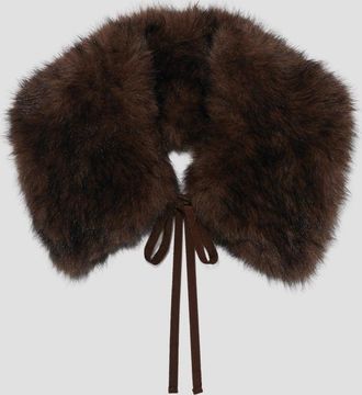 Gerard Darel Col en fausse fourrure - SONIA - Marron