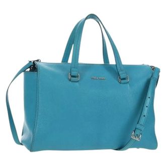 Miu Miu Pre-owned Tote Bag - - Pre-owned - Damen - Blau - ONE SIZE