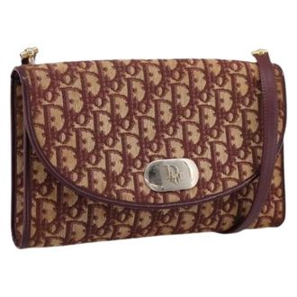 Dior Pre-owned Toile sacs-dior - Femme - Pre-owned - Rouge - Taille: ONE Size
