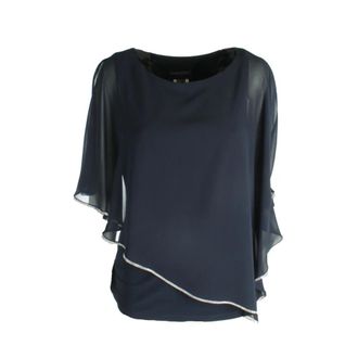 Frank Lyman Design Navy Blaue Bluse Stil 185420 - - Blouses & Shirts - Damen - Blau - 3XL