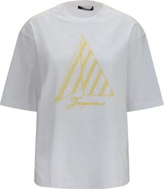 Jacquemus Wei&szlig;es Baumwoll-T-Shirt - Wei&szlig;