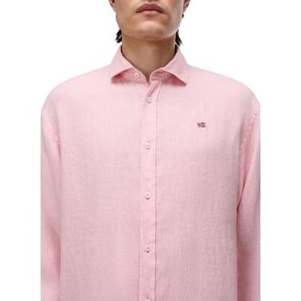 Napapijri Chemise droite &agrave; manches longues en lin