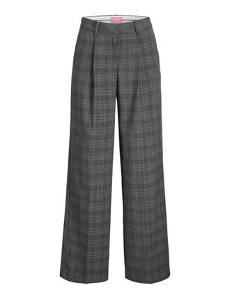 Jack & Jones Damen Jxellis Wide Hw Pant TLR Noos, Dark Grey Melange, XL EU