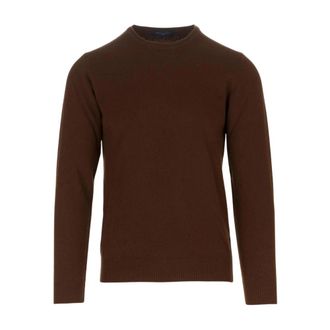 Daniele Fiesoli Klassischer Wollpullover - - Knitwear - Herren - Braun - 2XL