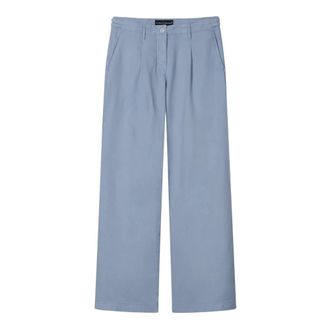 Luisa Cerano Femme, Pantalons, Bleu, Taille: 40 FR Denim Jambe Large avec Pince