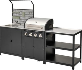 IKEA GRILLSKÄR Außenküche mit Gasgrill