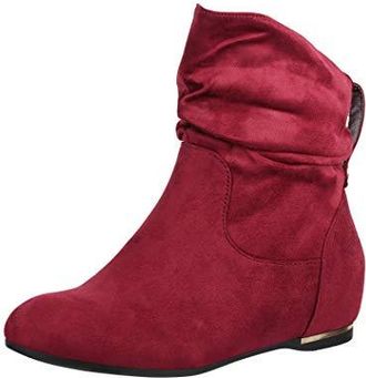 Elara Bottes Femme Talon Compensé Chunkyrayan C270 Bordeauxrot-41