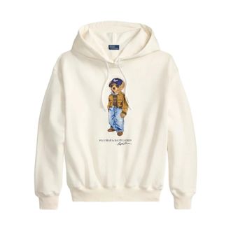 Polo Ralph Lauren Femme, Sweatshirts et sweats &agrave; capuche, Blanc, Taille: 36 FR SweaT-shirts Polo Ralph Lauren