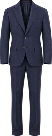 Eleventy Costume simple boutonnage - Homme - Costumes - Bleu - Taille: L