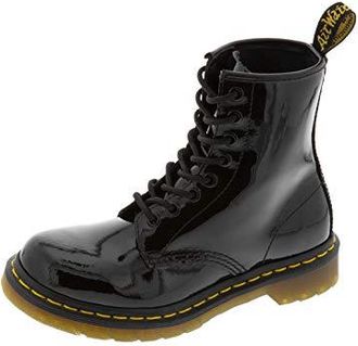 Dr. Martens 8 oeillets, Rangers Femme, Noir Noir, 37 EU