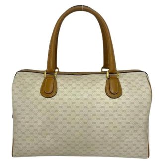 Gucci Sac Boston en cuir Pre-owned - Femme - Pre-owned - Beige - Taille: ONE Size