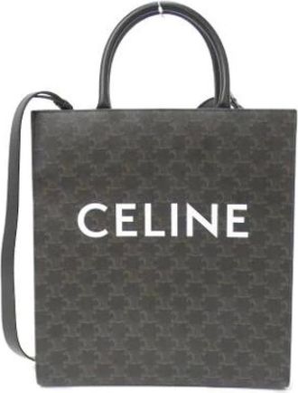 Celine unisex, Pre-owned, Noir, Taille: ONE Size Sac cabas vintage en toile Pre-owned