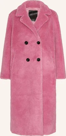 Americandreams Americandreams Long Coat Without Fur Fiona pink