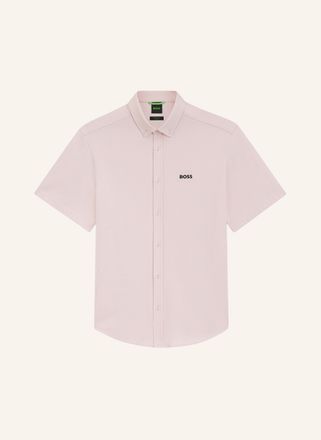 HUGO BOSS Kurzarm-Hemd St_Motion S Regular Fit Aus Jersey orange
