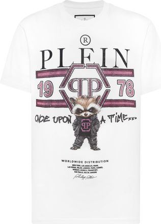 Philipp Plein Round Neck T-Shirt Plein College Animals