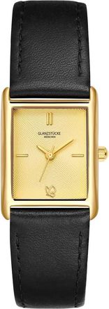 Glanzst&uuml;cke M&uuml;nchen Uhr - Damen Armbanduhr Echtleder - Gr. unisize - in Gold - f&uuml;r Damen