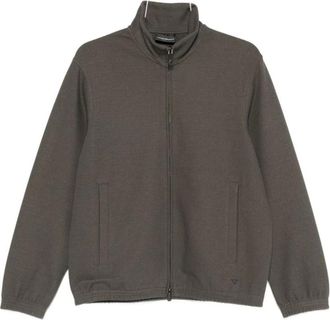 Emporio Armani Homme, Sweatshirts et sweats &agrave; capuche, Gris, Taille: XL Pull en laine m&eacute;rinos &agrave; col rond