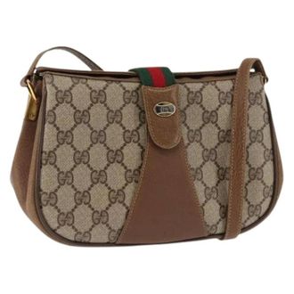 Gucci Sac bandouli&egrave;re en cuir Pre-owned - Femme - Pre-owned - Beige - Taille: ONE Size