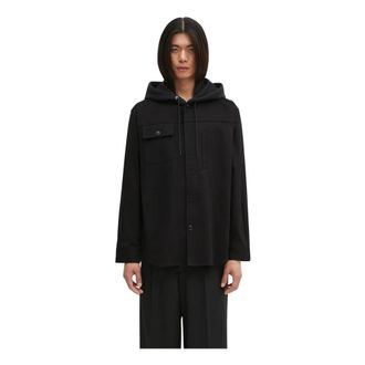 Undercover L&auml;ssiges Hemd mit Kapuze - - Shirts - Herren - Schwarzk - M