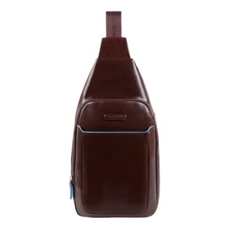 Piquadro Brauner Leder Rucksack - - Bags - Herren - Braun - ONE SIZE