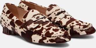 Farm Rio Mocassins imprimés en cuir façon poulain