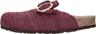 Maliparmi Maliparmi, Femme, Chaussures, Rouge, Taille: 39 EU Sabot en coton crochet&eacute;