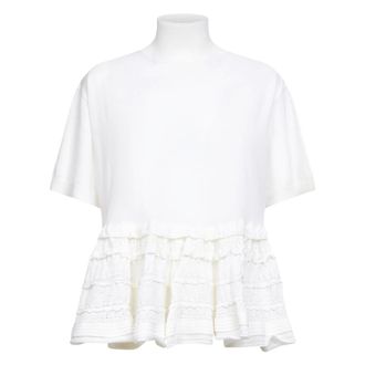 Alaia Femme, Pulls, Blanc, Taille: 38 FR Col roul&eacute;s