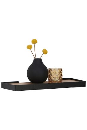 Xora Wandboard, Schwarz, Eiche, Metall, Holzwerkstoff, 40x3x15 cm, Bsci, K&uuml;chen, K&uuml;chenm&ouml;bel, K&uuml;chenregale