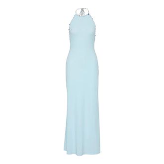 CHRISTOPHER ESBER Beach Quartz Halter Lycra Kleid - - Dresses - Damen - Blau - XS